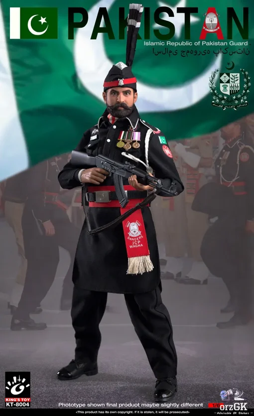 KING'S TOY - Pakistan Flag Lowering Ceremony 1/6 Honor Guard Soldier KT ...